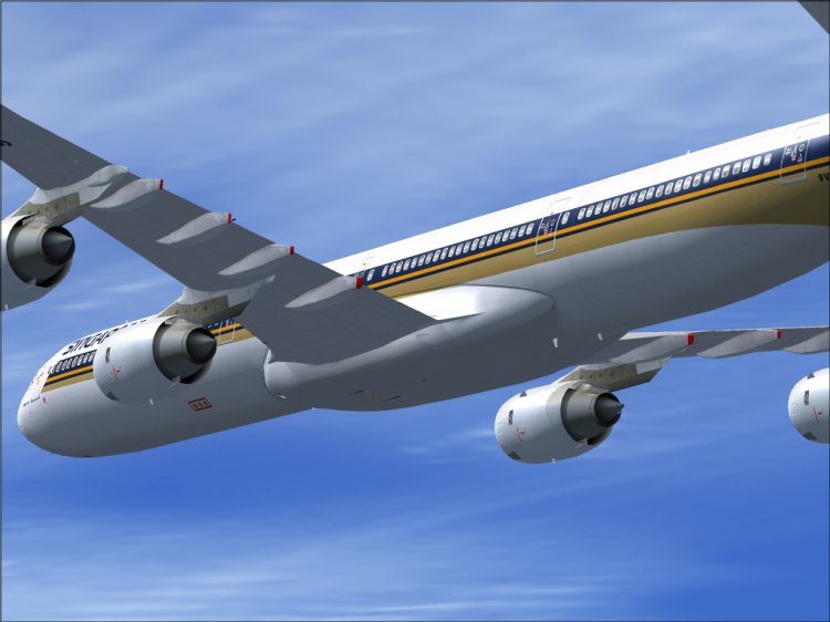 Livery Singapore Airlines Airbus A340-600 model Thomas Ruscha - FSX ...