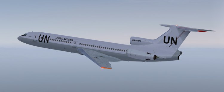 FSX Project Tupolev Tu-154B2 United Nations - FSX Aircraft Liveries and ...