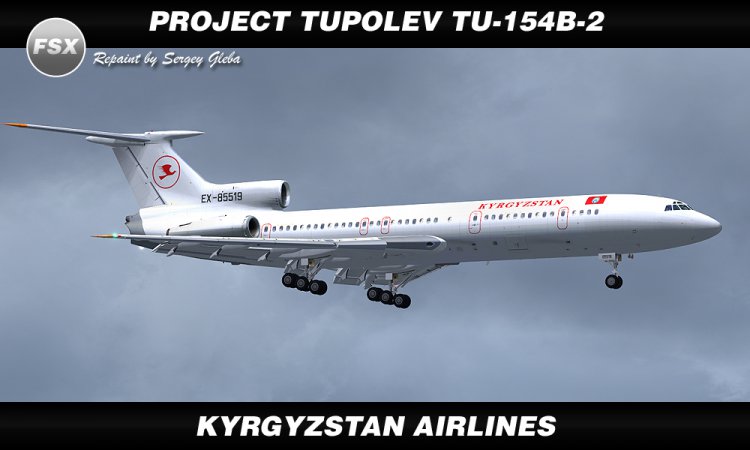 Project Tupolev Tu-154B-2 - Kyrgyzstan Airlines - FSX Aircraft Liveries ...