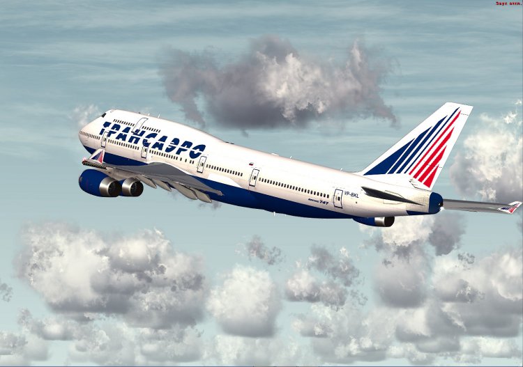Boeing 747-400 RR I-Fly_v2 TRANSAERO (VP-BKL)(New Version) - FSX ...