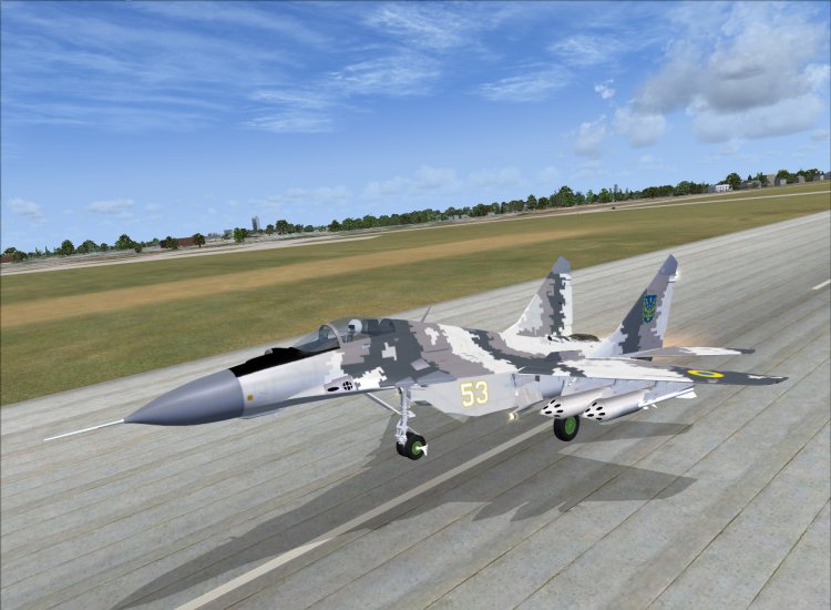 MiG-29 Ukrainian Air Force Digital Camouflage №53 - FSX Aircraft Liveries and Textures - Avsim.su