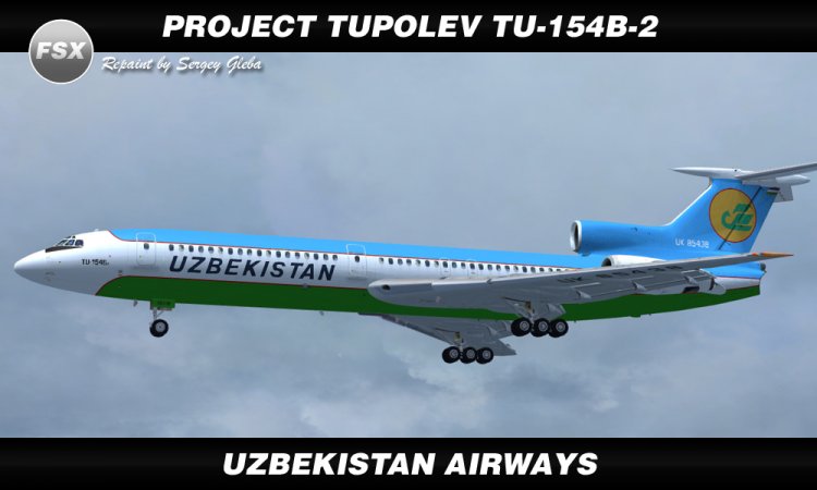 Project Tupolev Tu-154B-2 - Uzbekistan Airways - FSX Aircraft Liveries ...